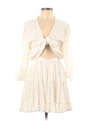 L Space Women White Casual Dress L | eBay