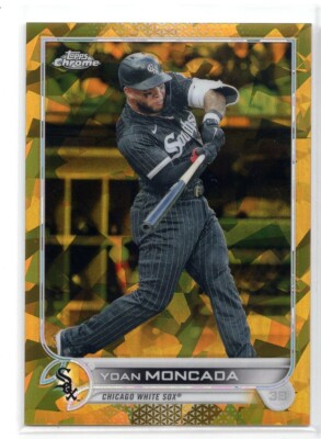 2022 Topps Chrome Sapphire Gold /50 #372 Yoan Moncada Chicago White Sox ...