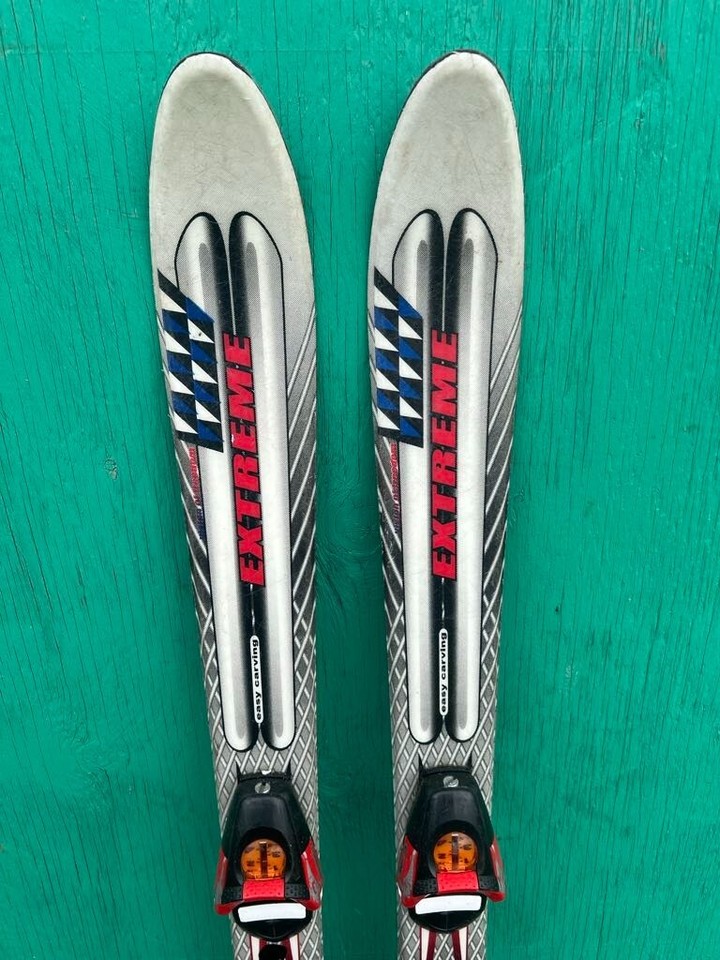 Alpine Downhill Snow Ski EXTREME 39" Long Skis 100 cm with Bindings | eBay