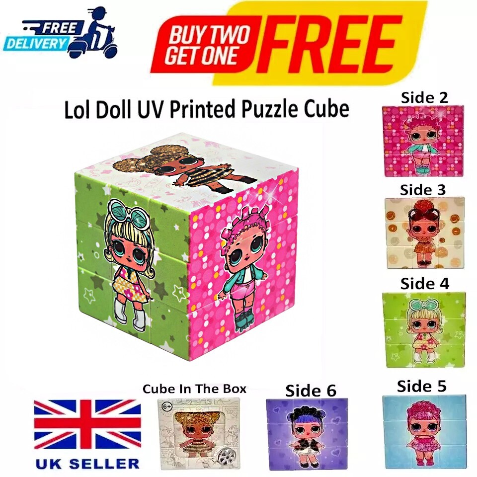 Puzzle Cube Rubik's Anime Cartoon UV Printed Classic Rubik Fidget Toy ...