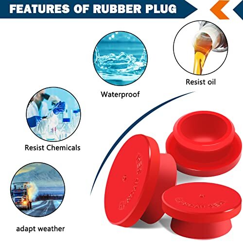 12 PCS Hubcap Rubber Plugs 1-1/8" Wheel Fit for Trailer Hub Cap Replace ...