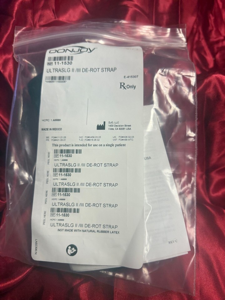 DonJoy Ultrasling II/III De-Rotational Strap 11-1530 Black - Brand New ...