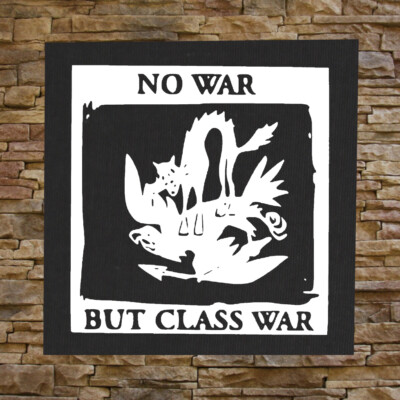 Class War Canvas Print / BACK Patch - Human Liberation Rights Anarchy ...