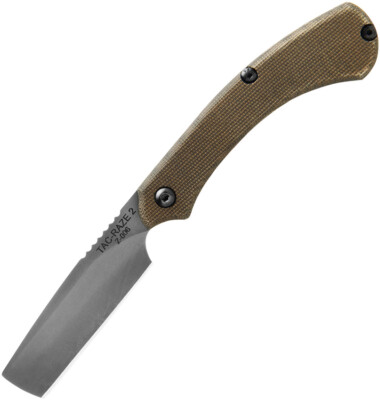 TOPS Tac Raze 2 Canvas Micarta Folding Razor 1095 Pocket Knife TRAZ02 ...