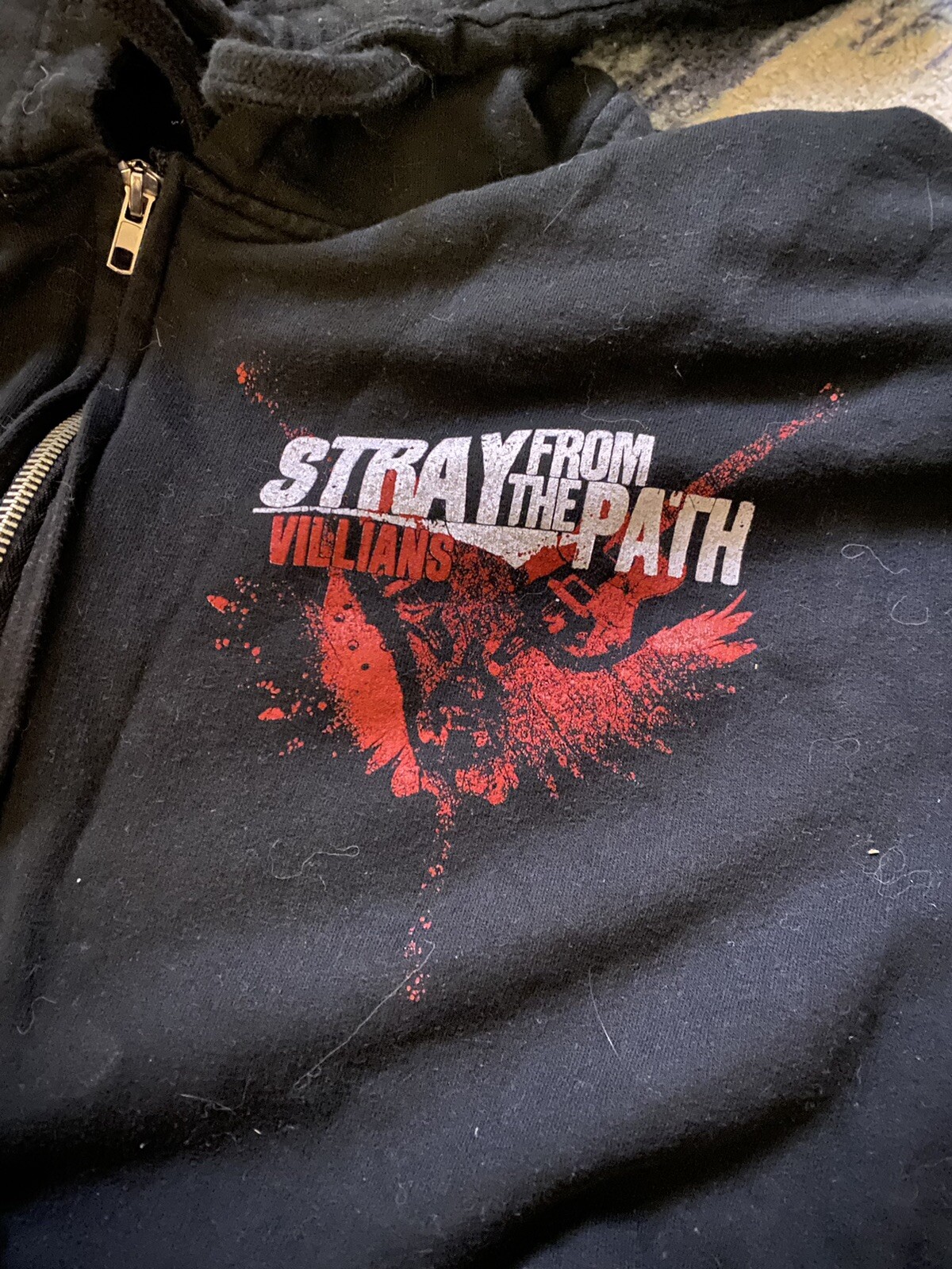 Stray From The Path “Villains” Era Mens Large Zip Up … - Gem