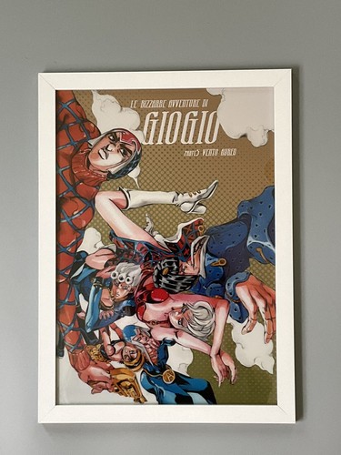 JoJo's Bizarre Adventure Jojo Araki poster framed clear file Golden ...