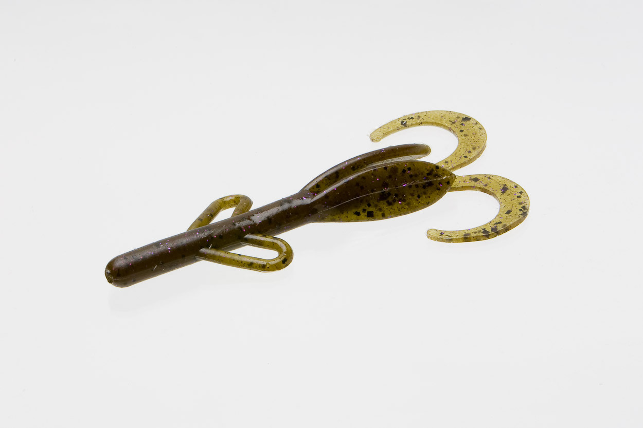 Zoom Baby Brush Hog Bass Fishing Soft Plastic Creature Bait Jig Trailer ...