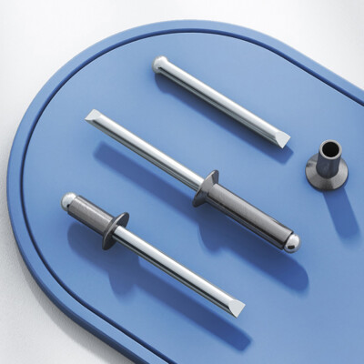 M2.4 M3 M3.2 M4 M5 Countersunk Flat Head Blind Rivets White Pop Rivet ...