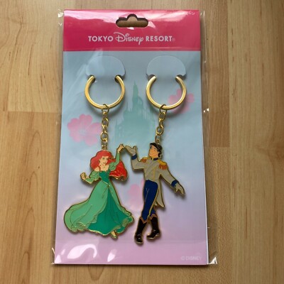Tokyo Disney Resort Pair Key Chain Princess Ariel & Eric The Little ...