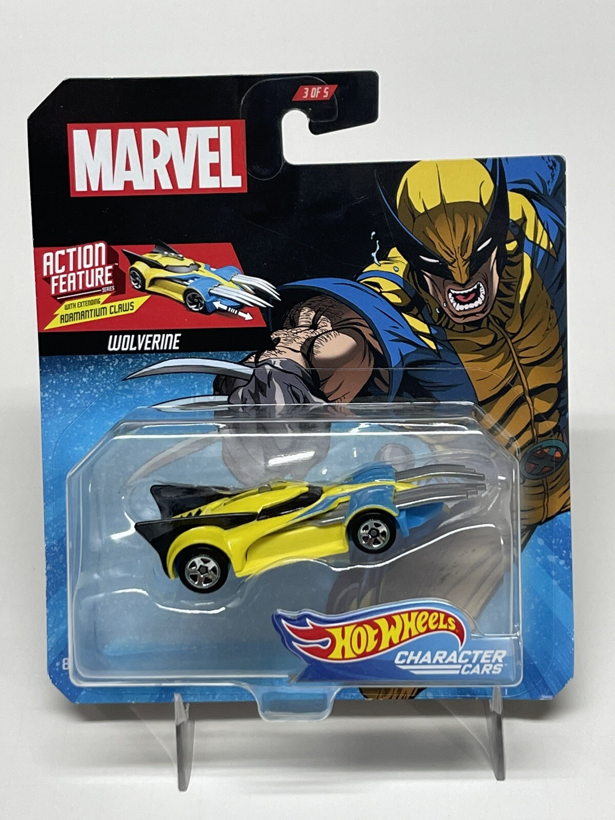 🏁 Hot Wheels Marvel Wolverine Character Car Action Feature Series 1:64 ...