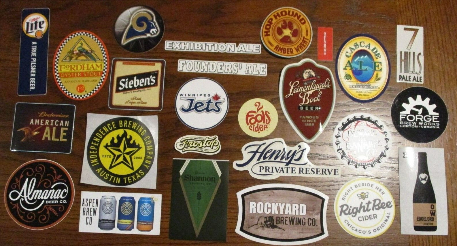 25 BEER STICKER PACK LOT decal craft beer brewing brewery tap handle D7 ...