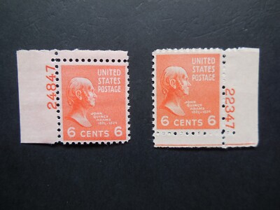 #811 6c John Quincy Adams Plate # Singles MNH OG VF | eBay