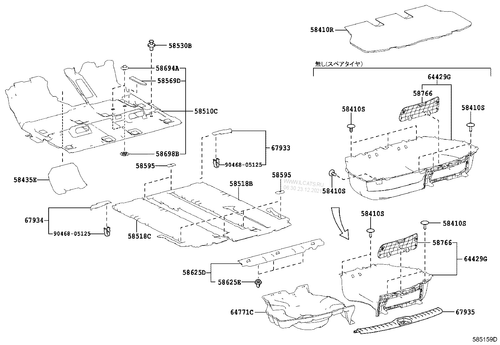 TOYOTA OEM Genuine Clip (for Back Door Trim) 67771-26230-E0 | eBay