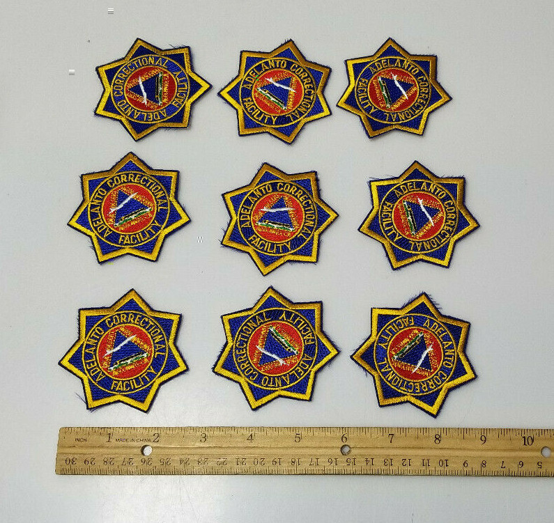 Police Security Patch Adelanto Correctional Facility Jail lot of 9 | eBay