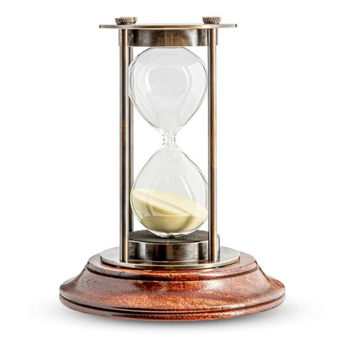 Brass Hourglass Sand Timer 5" Bronze Finish Nautical 30 Minute Marine ...