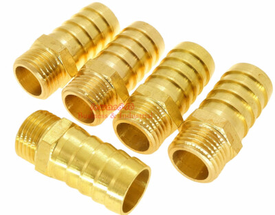 5pc Metric Male Thread M16x1.5 To 16mm 5/8" Hose Barb Fitting Adapter ...