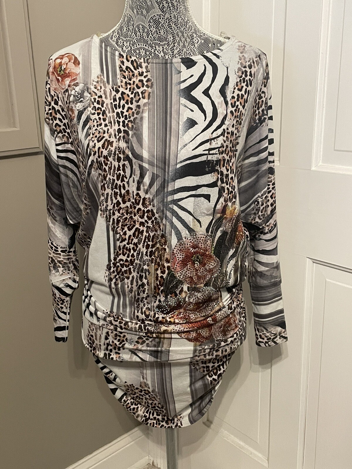 NWOT STWELVE FLORAL ANIMAL PATTERN DRESS GREAT CONDITION SMALL S | eBay