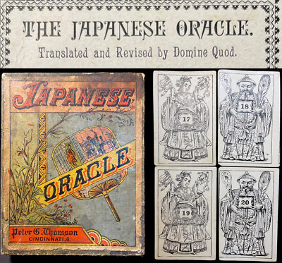 c1882 Japanese Fortune Telling Oracle Ohio Playing Cards Soothsayer ...