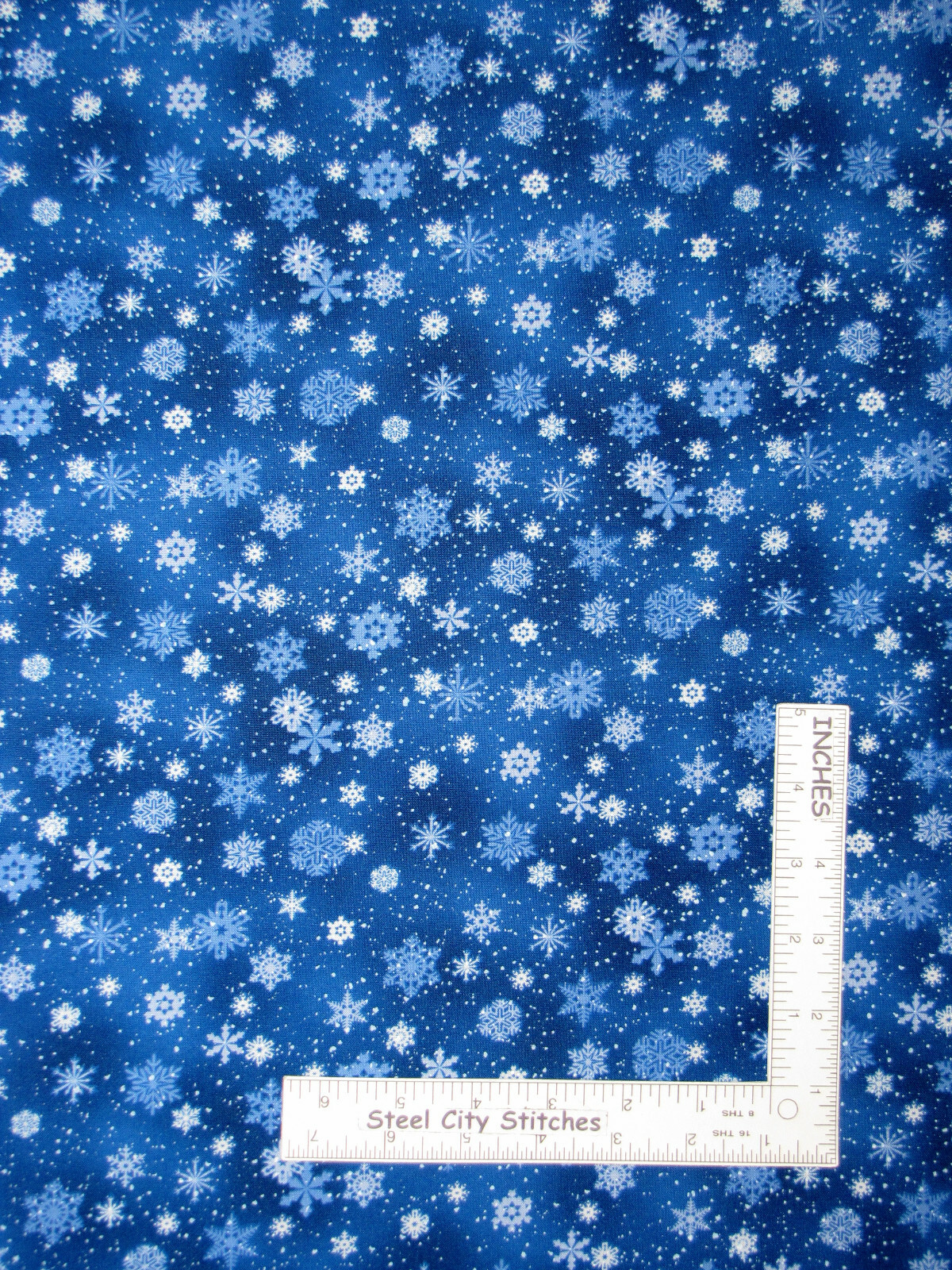 Christmas Snowflake Snow Fabric Cotton #532 Royal Elizabeths Studio By ...