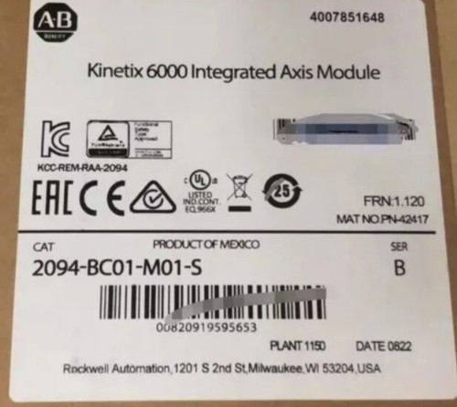 New Sealed Allen Bradley 2094-BC01-M01-S /B Integrated Axis Module ...