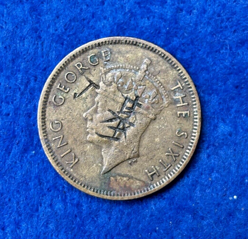 King George The Sixth 1950 ten cent coin Hong Kong (Etching ) | eBay