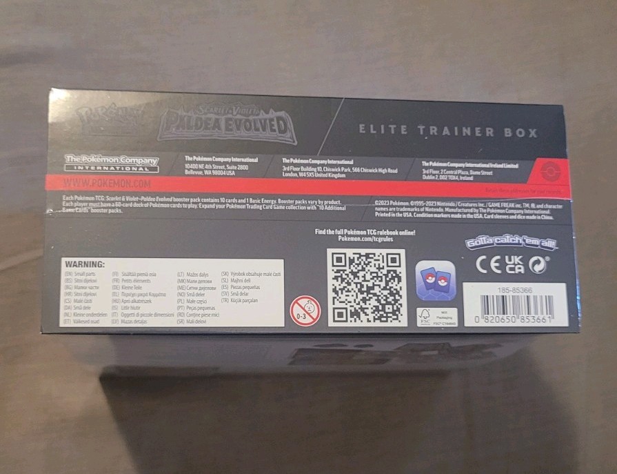 Pokemon TCG Scarlet & Violet Paldea Evolved Elite Trainer Box (ETB ...