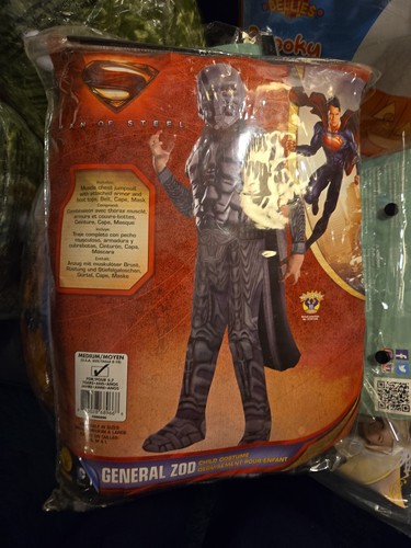Deluxe Childrens Boys General Zod Man of Steel Superman Costume Medium ...