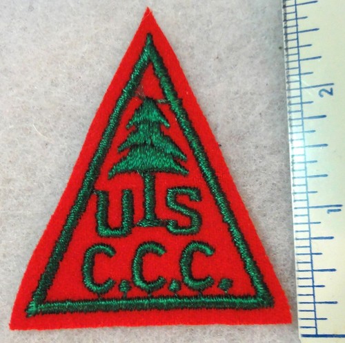 Civilian Conservation Corps Shoulder Patch -- Green on Red Original | eBay