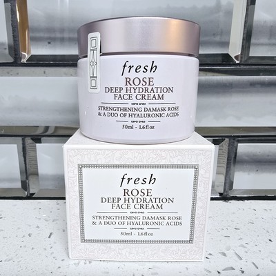 Fresh Rose & Hyaluronic Acid Deep Hydration Face Cream 1.6 fl oz Full ...