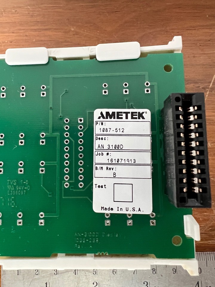 AMETEK Annunciator Alarm 1087-512 Card for AN-3200 Module RIS PLC USA ...
