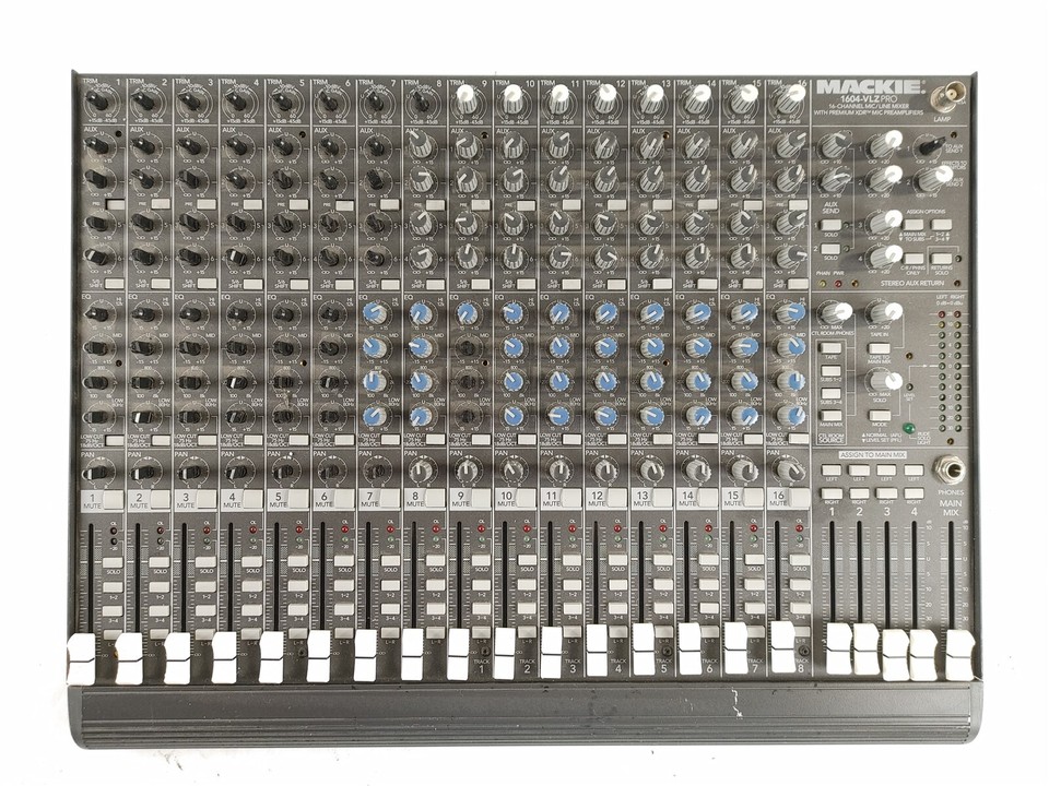 Mackie 1604-VLZPRO 16 Channel Microphone/Line Mixer Premium XDR Mic ...