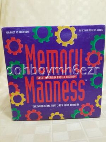 Vintage 1994 Memory Madness Game Great American Puzzle Factory Games | eBay