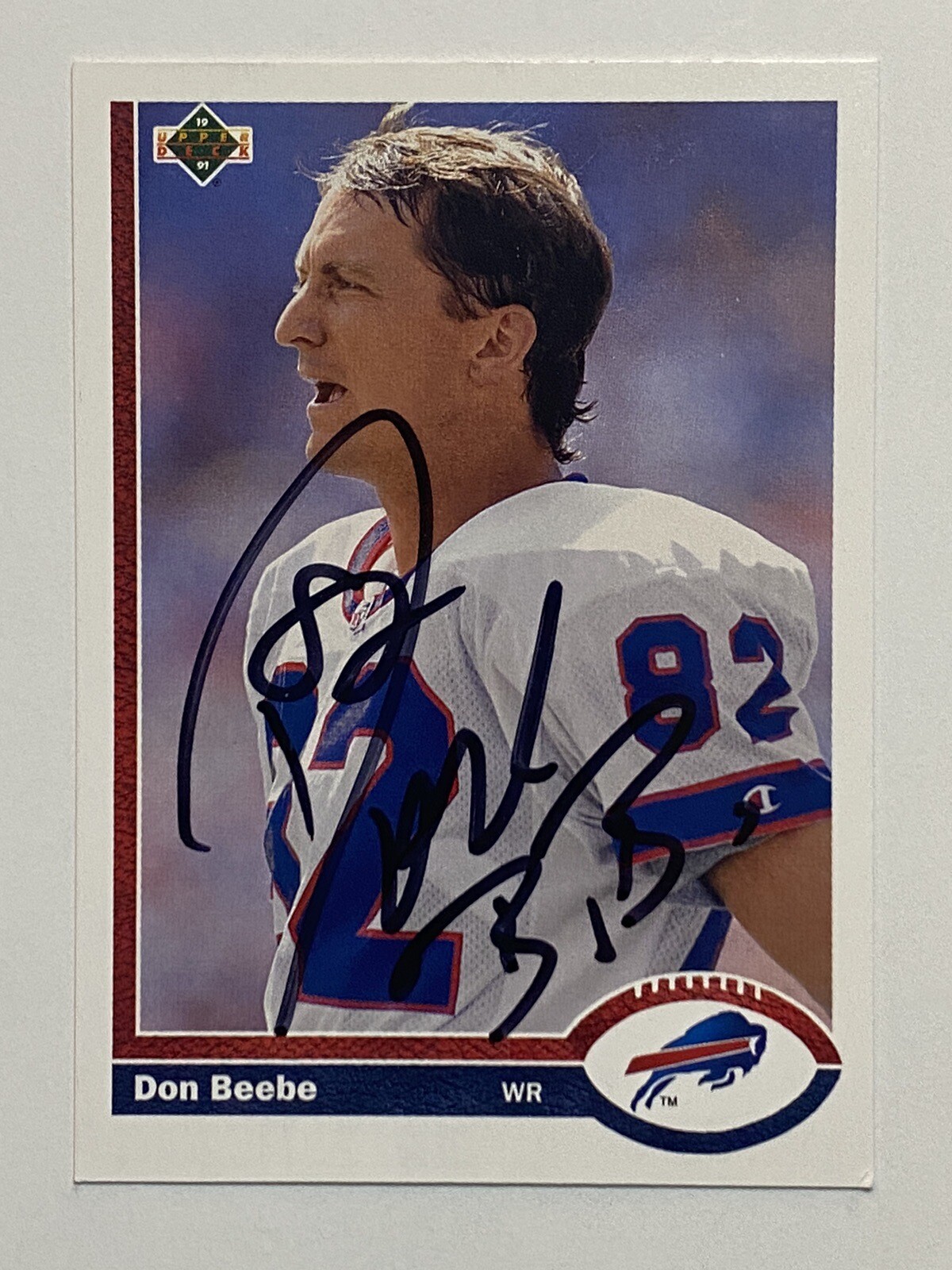 Don Beebe Signed 1991 Upper Deck Bills Autograph | eBay