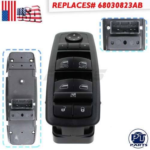68030823AE Front Left Door Power Window Switch For Dodge Jeep Grand ...