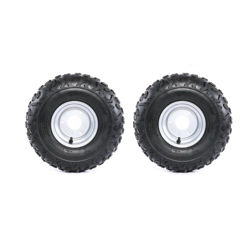 2 Pack ATV Go Kart 145/70-6 Tire 3 Stud Rim 6" Wheels 3 Bolt Pattern ...