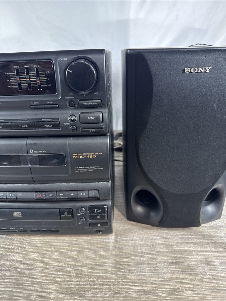 Sony MHC-450 Mini Hi-Fi Cassette, & AM/FM Stereo Work /CD Player Doesn ...