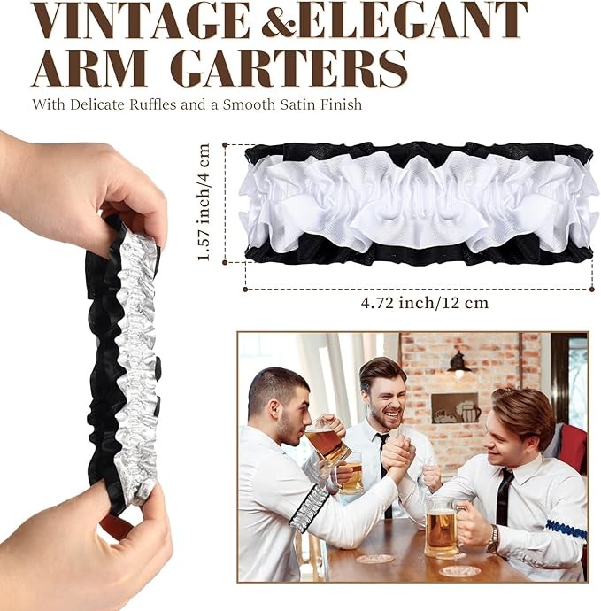 20 Pairs Colors Sleeve Garters Roaring Arm Garter Sleeve Shirt Holders ...