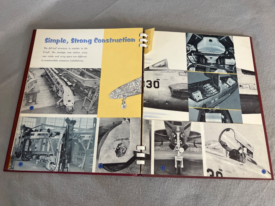 Vintage Military Jet Book RF-84F Thunderflash Production Republic ...
