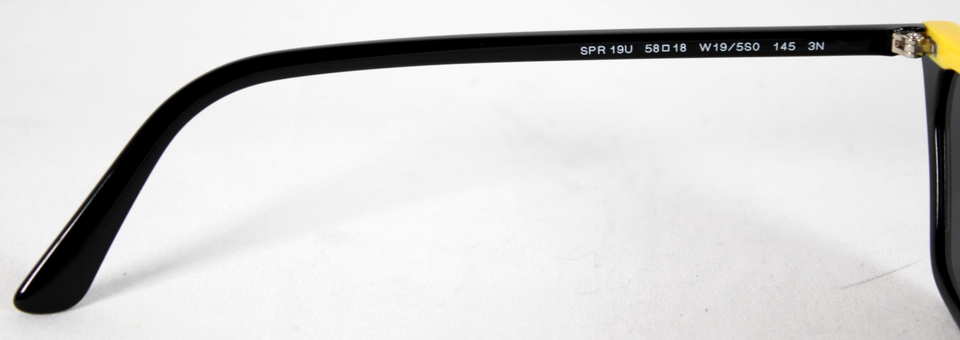 PRADA Spring 2019 Black & Lemon-Yellow Frame Skinny Cat Eye CATWALK ...