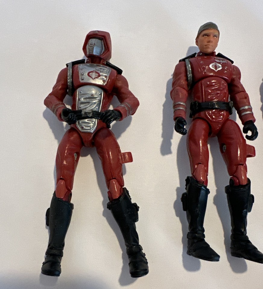 Three GI JOE COBRA CRIMSON GUARD FIGURES LOT Partial Accessories | eBay