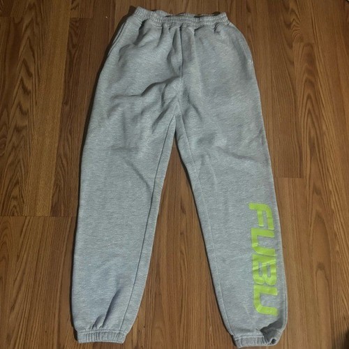 Fubu Women’s Lime Green Logo Gray Sweatpants Jogger Size S Vintage Y2k ...