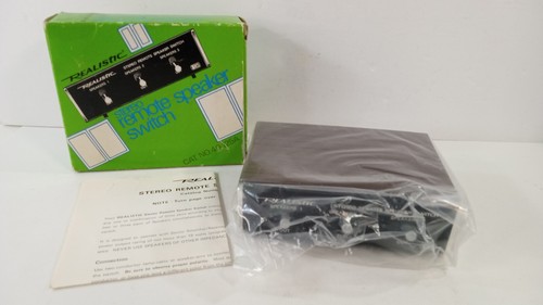 Vintage Realistic Stereo Remote Speaker Switch Model 40-125A Radio ...