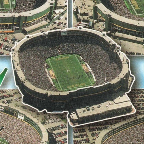 Postcard Green Bay Packers NFL Football Lambeau Field Wisconsin “Frozen ...