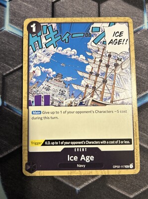 Ice Age Event Card OP02-117 - Paramount War - One Piece TCG | eBay