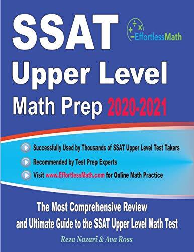 Ava Ross Reza Nazari SSAT Upper Level Math Prep 2020-2021 (Paperback ...