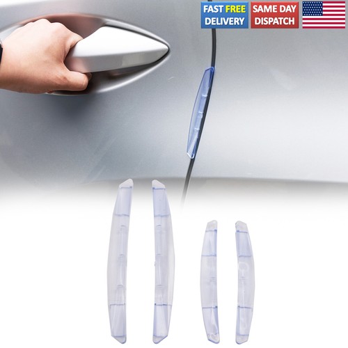 4Pcs Car Door Edge Guard Strip Anti-Scratch Protector Trim Sticker ...