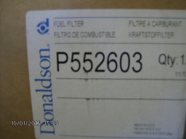 DONALDSON P552603 - Fuel filter cross reference