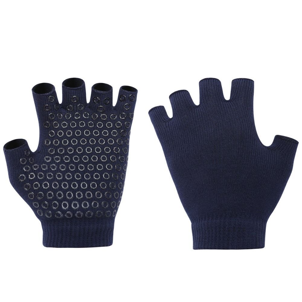 Half-finger Pilates Gloves Non-slip Open-fingered Gloves Fitness Gloves ...