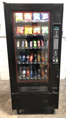 Narrow Used Polyvend 32 Selection Snack & Bottle Vending Machine | eBay UK