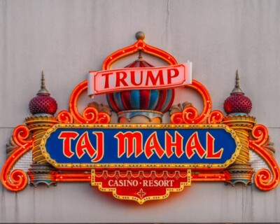 8x10 Color retro photo of Trump's Taj Mahal Neon sign. #2 | eBay
